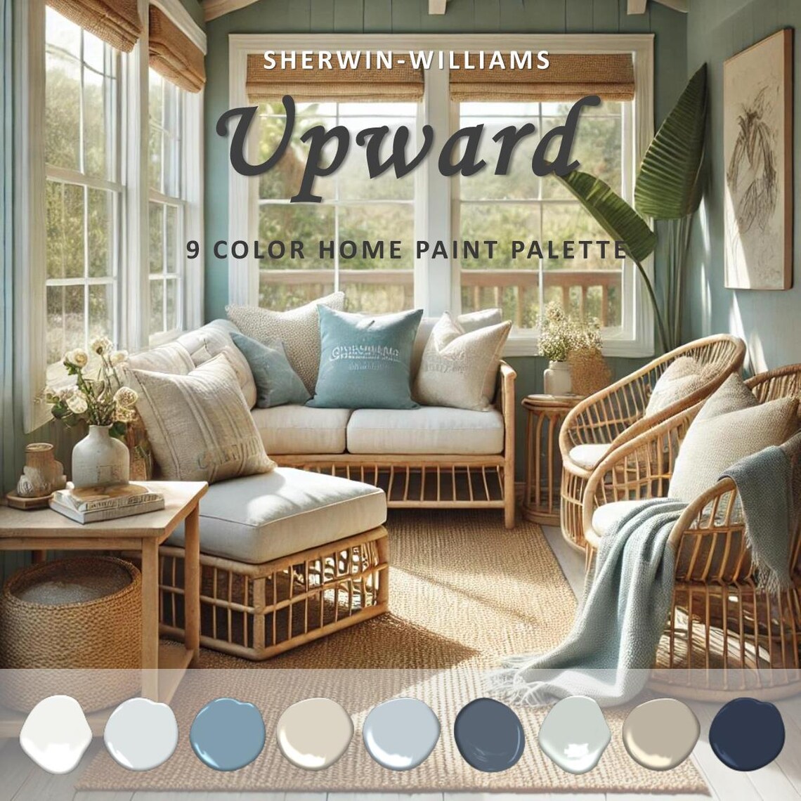 Upward Paint Color Palette, Sherwin Williams, Upward Bathroom, Upward ...
