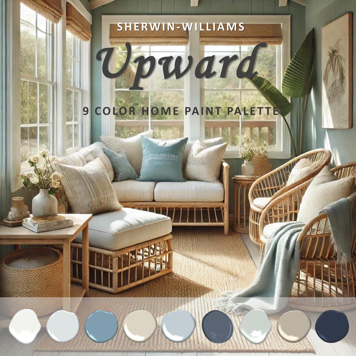 Upward Paint Color Palette, Sherwin Williams, Upward Bathroom, Upward ...