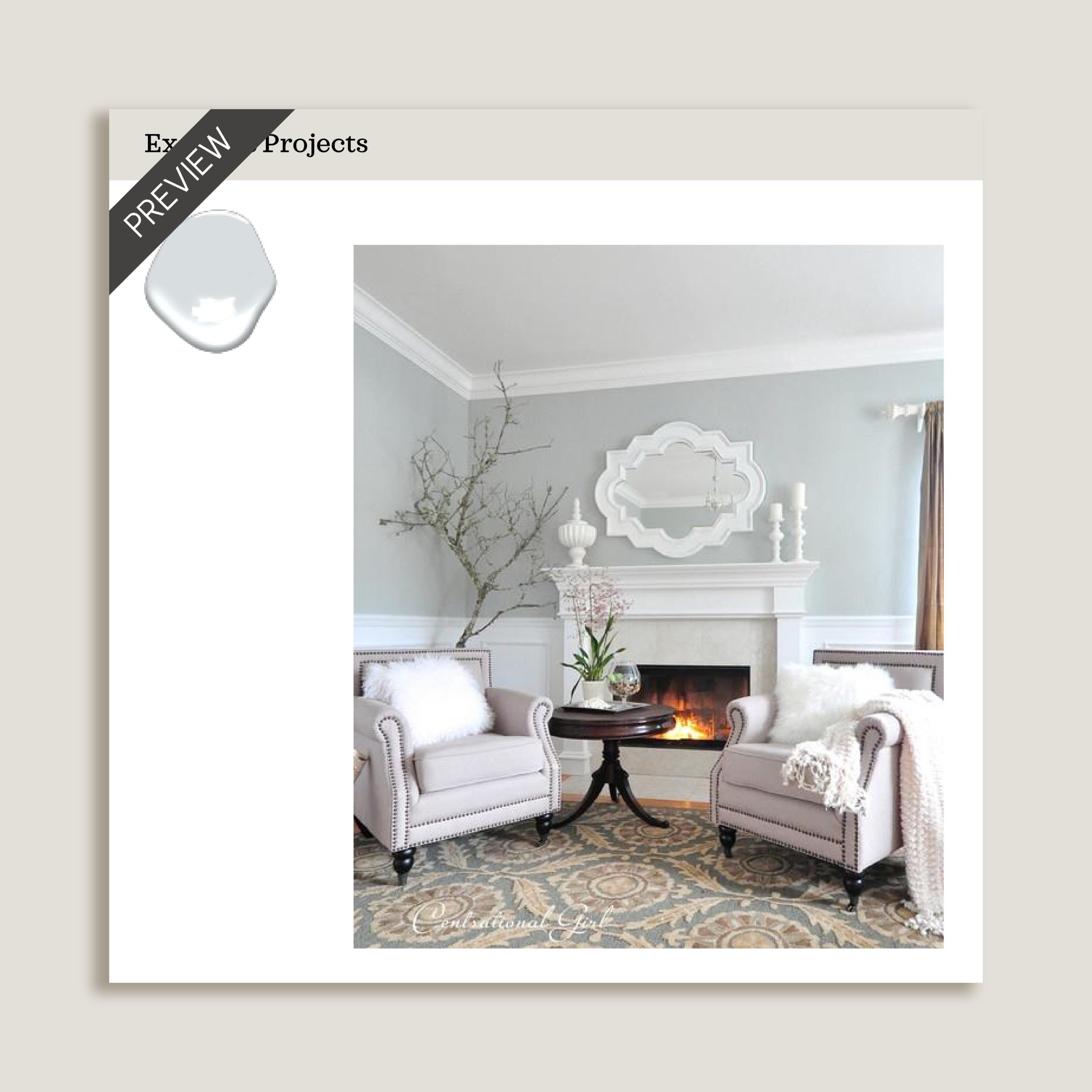 Calm Paint Color Palette Benjamin Moore Calm Undertone Calm - Etsy