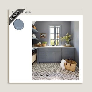 White Heron Paint Color Palette, Benjamin Moore, White Heron Vs White ...