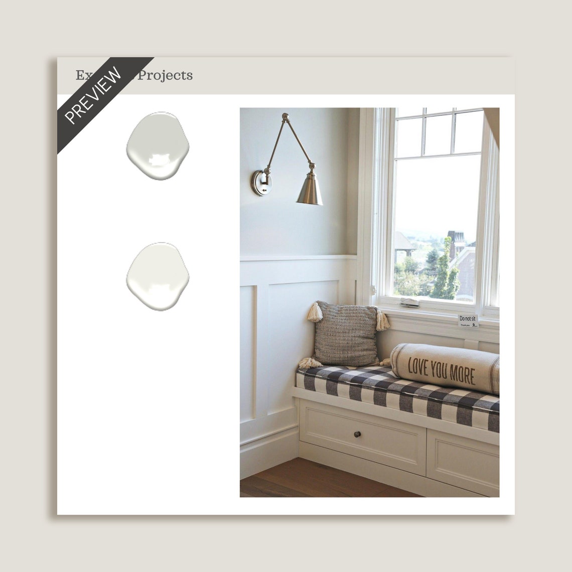 Benjamin Moore Sea Salt Paint Color Palette, Best Neutral Bedroom ...