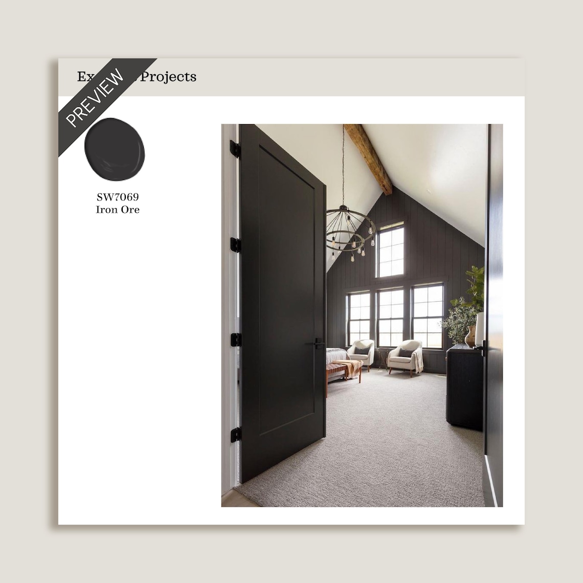 Sherwin Williams Iron Ore Paint Color Palette, Iron Ore Cabinets ...