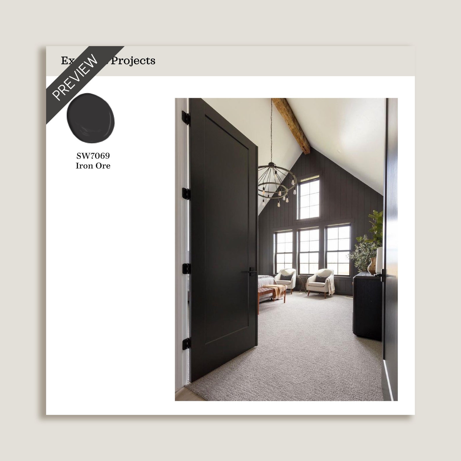 Sherwin Williams Iron Ore Paint Color Palette, Iron Ore Cabinets ...