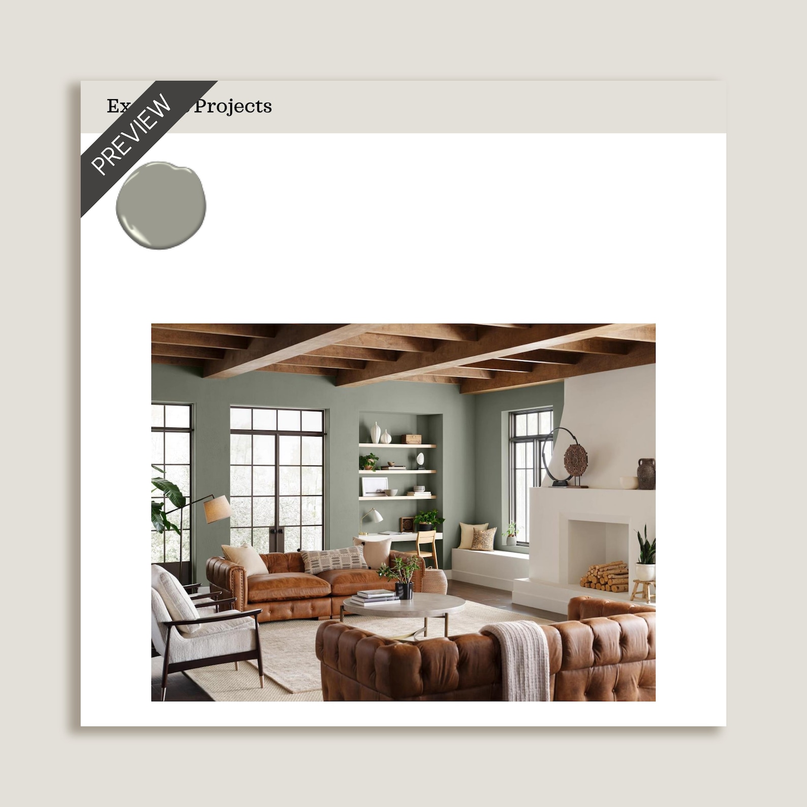 Sherwin Williams Clary Sage Paint Color Palette, Best Sage Green Paint ...