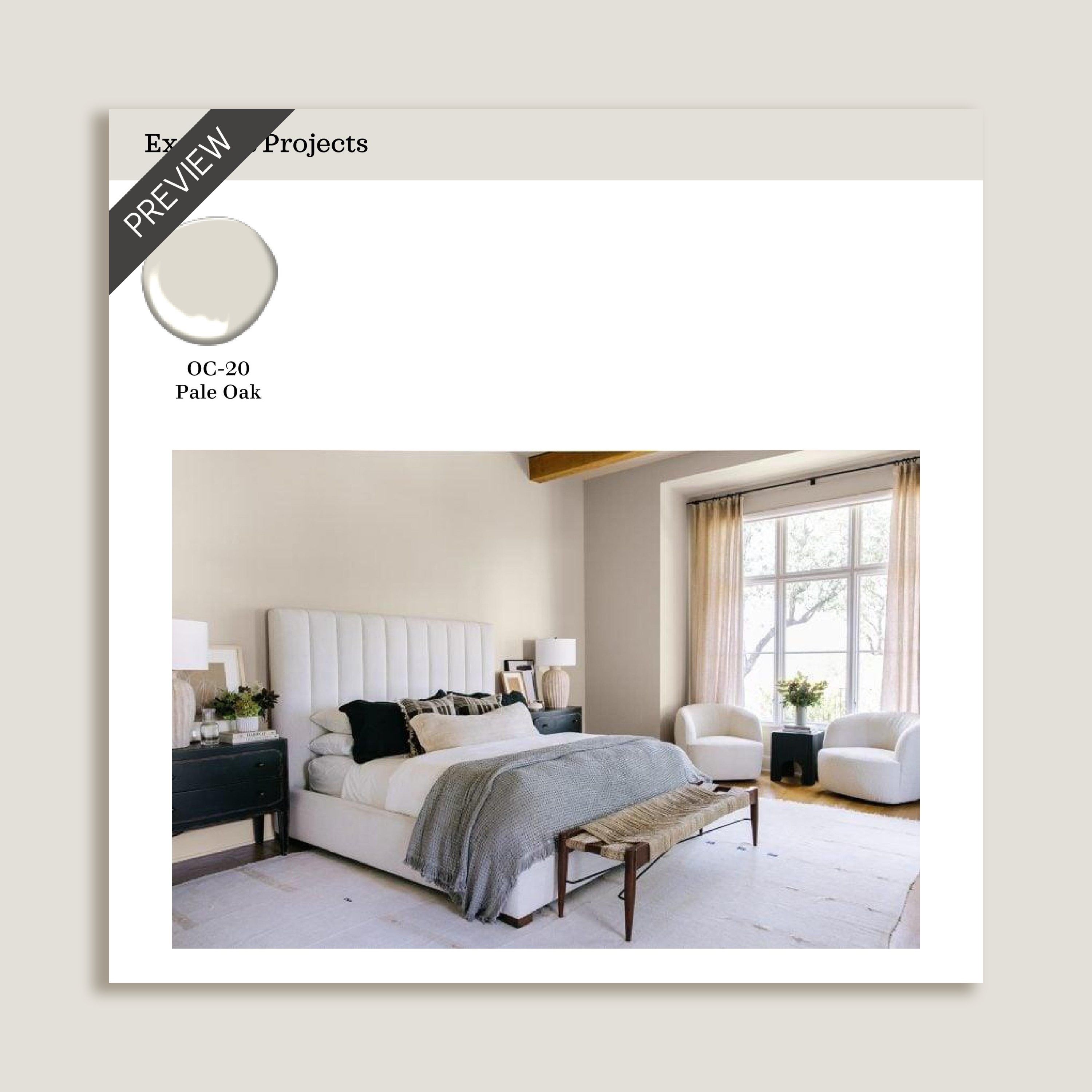 Benjamin Moore Pale Oak Paint Color