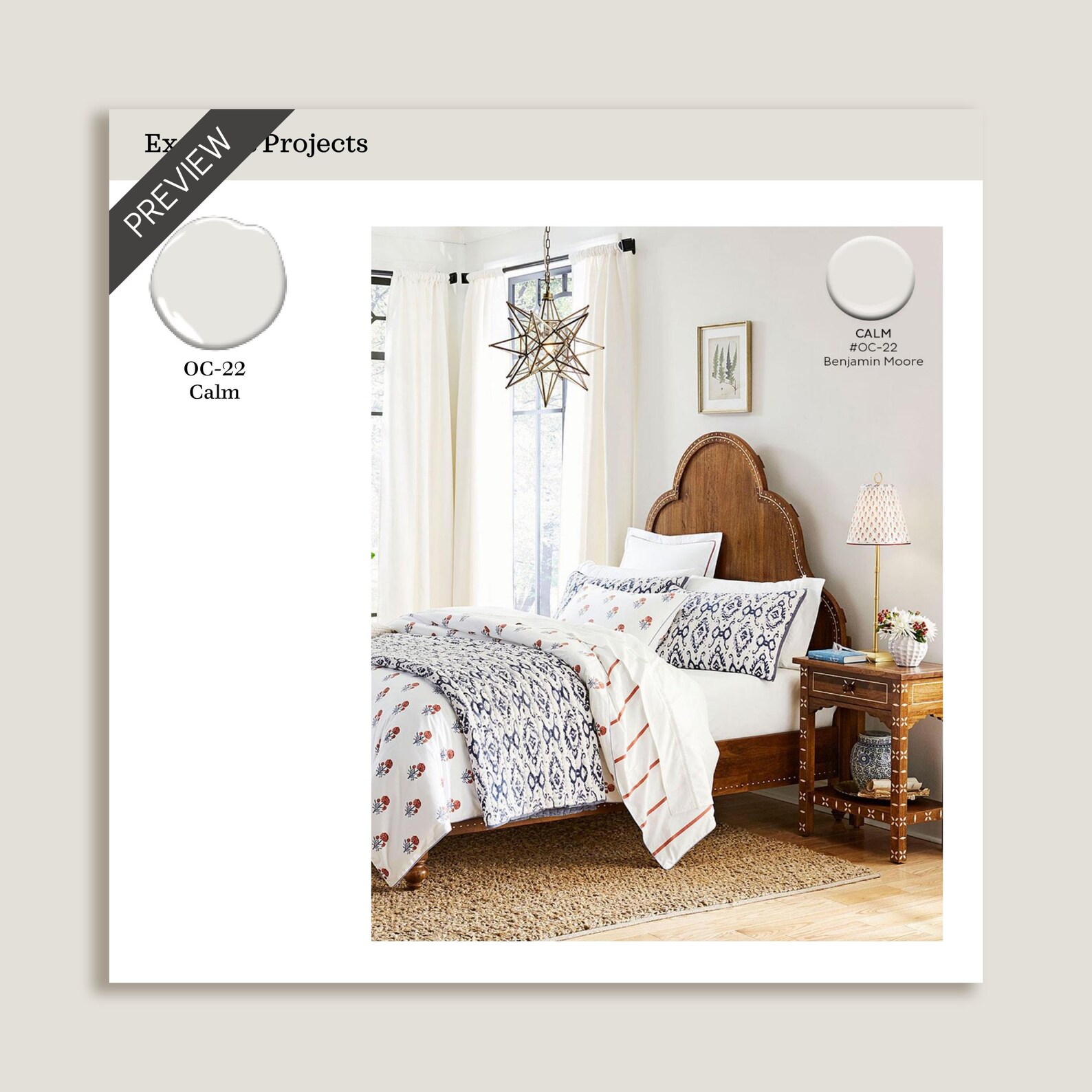 Calm Paint Color Palette, Benjamin Moore, Calm Undertone, Calm Paint ...