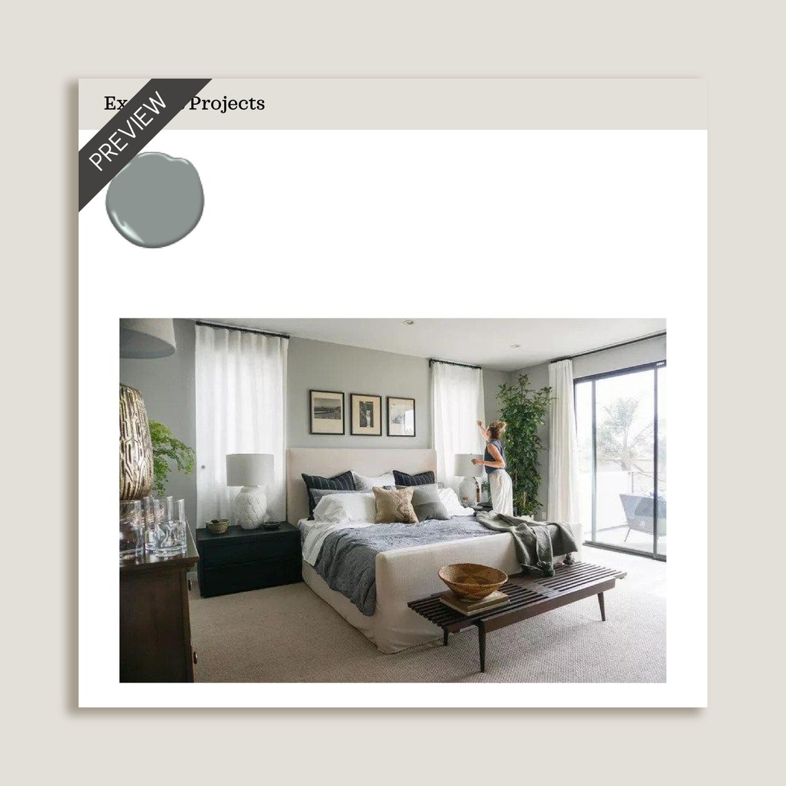Classic Gray Paint Color Palette, Benjamin Moore, Classic Gray 1548 ...