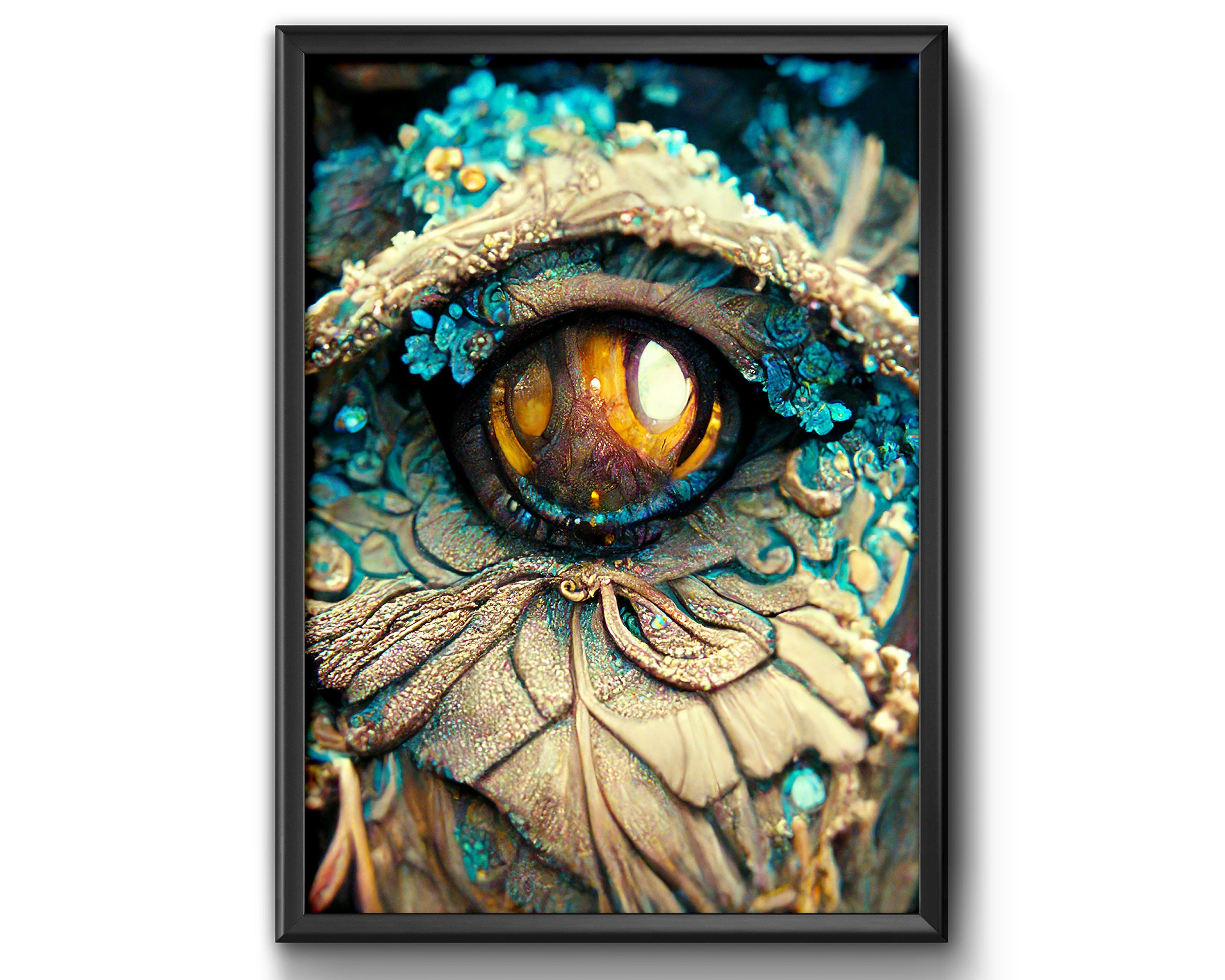 Ai Generated Eyeball Printable Wall Art, Poster Midjourney, Unique ...