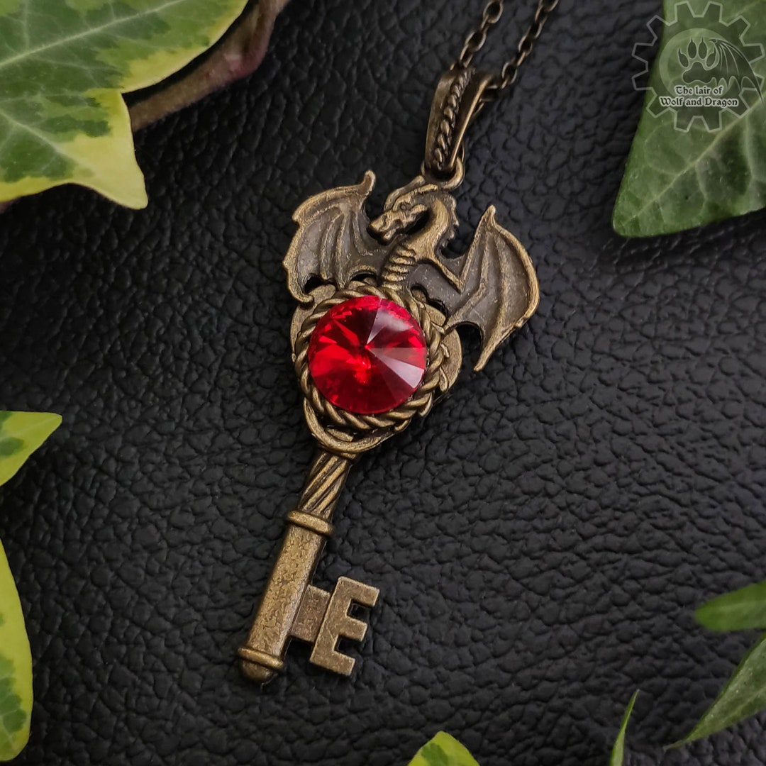 Key Dragon Eye Handcrafted Fantasy Key Necklace Artistic Dragon ...