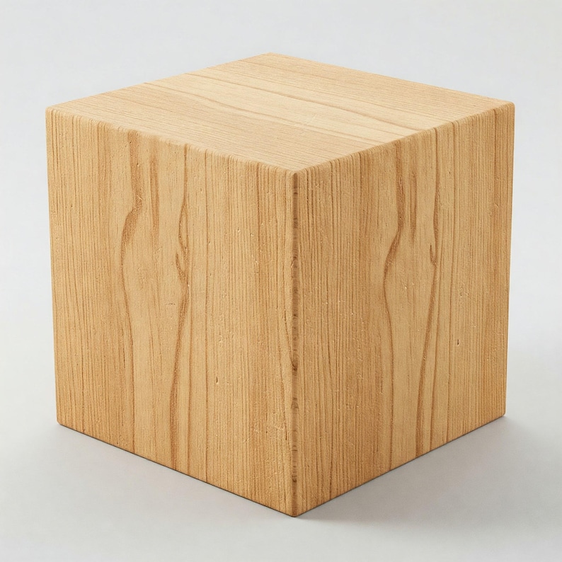 Set of 4 Unfinished Pine Wood Cubes 8 × 8 × 8 Cm | Paintable, Stainable ...