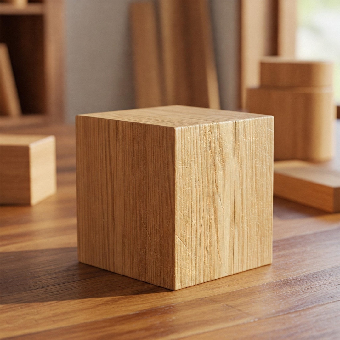 Unfinished Pine Wood Cubes: Craft Blocks for Painting & Decoupage ...