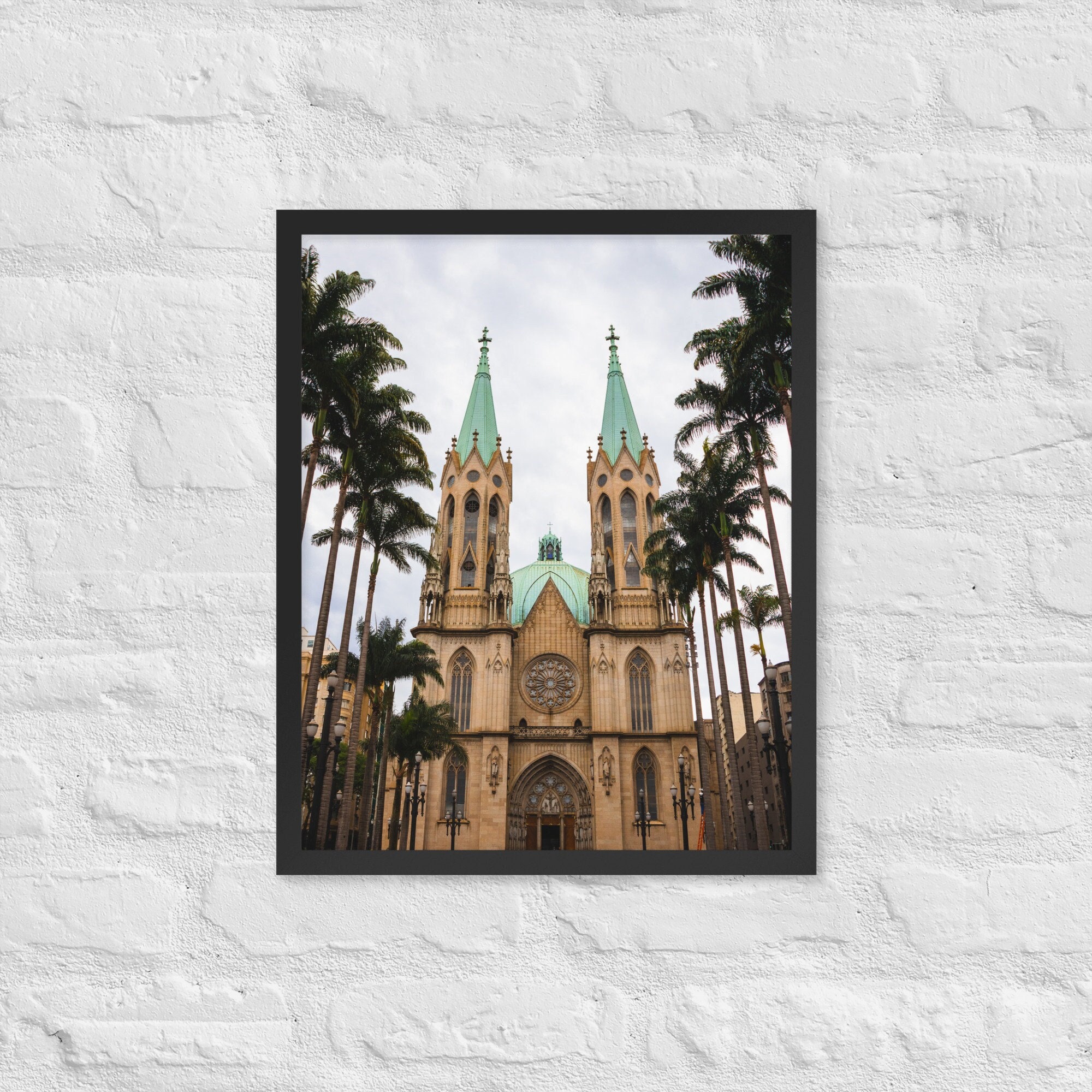 Sao Paulo Cathedral | Cathedral Wall Decor, Church Print, Sao Paulo ...
