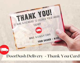 Doordash Thank You Notes - Etsy