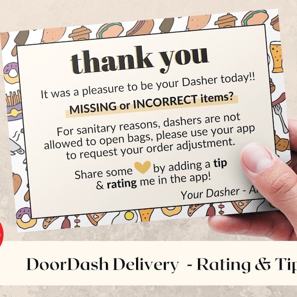 Doordash Rating Stickers - Etsy