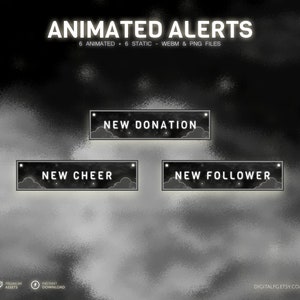 Cozy Night Animated Stream Alerts for TWITCH | Streamlabs and ...