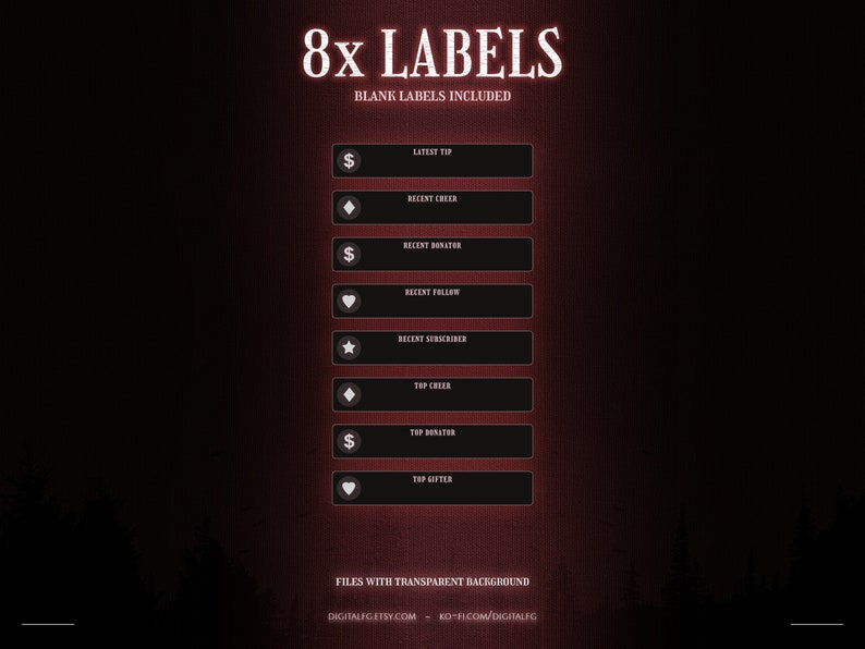 Red Spooky Theme Animated Twitch Overlay | Kick, Youtube, OBS and ...