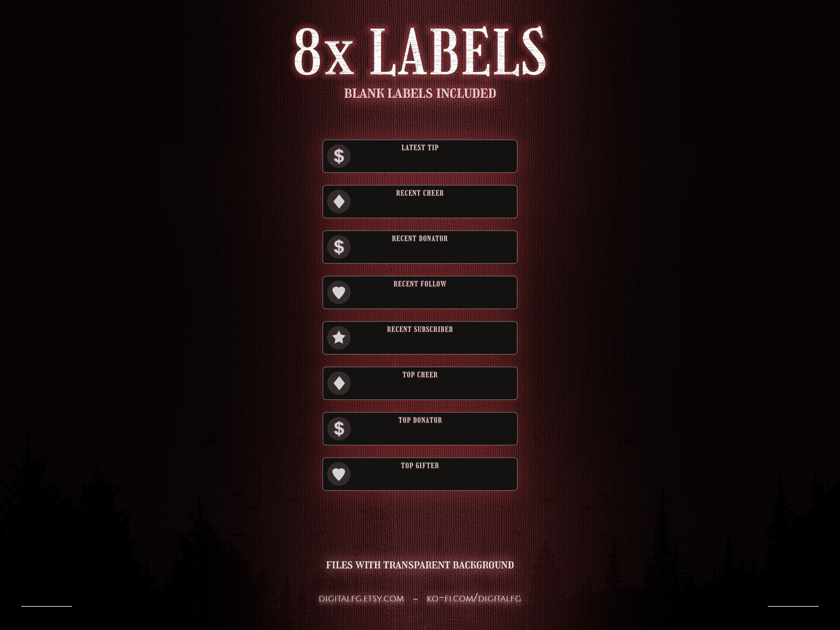 Red Spooky Theme Animated Twitch Overlay | Kick, Youtube, OBS and ...