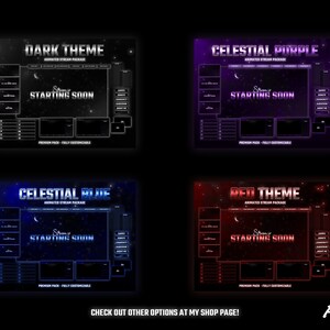White Gradient Animated Stream Screens With Chat Box for Twitch, Kick ...