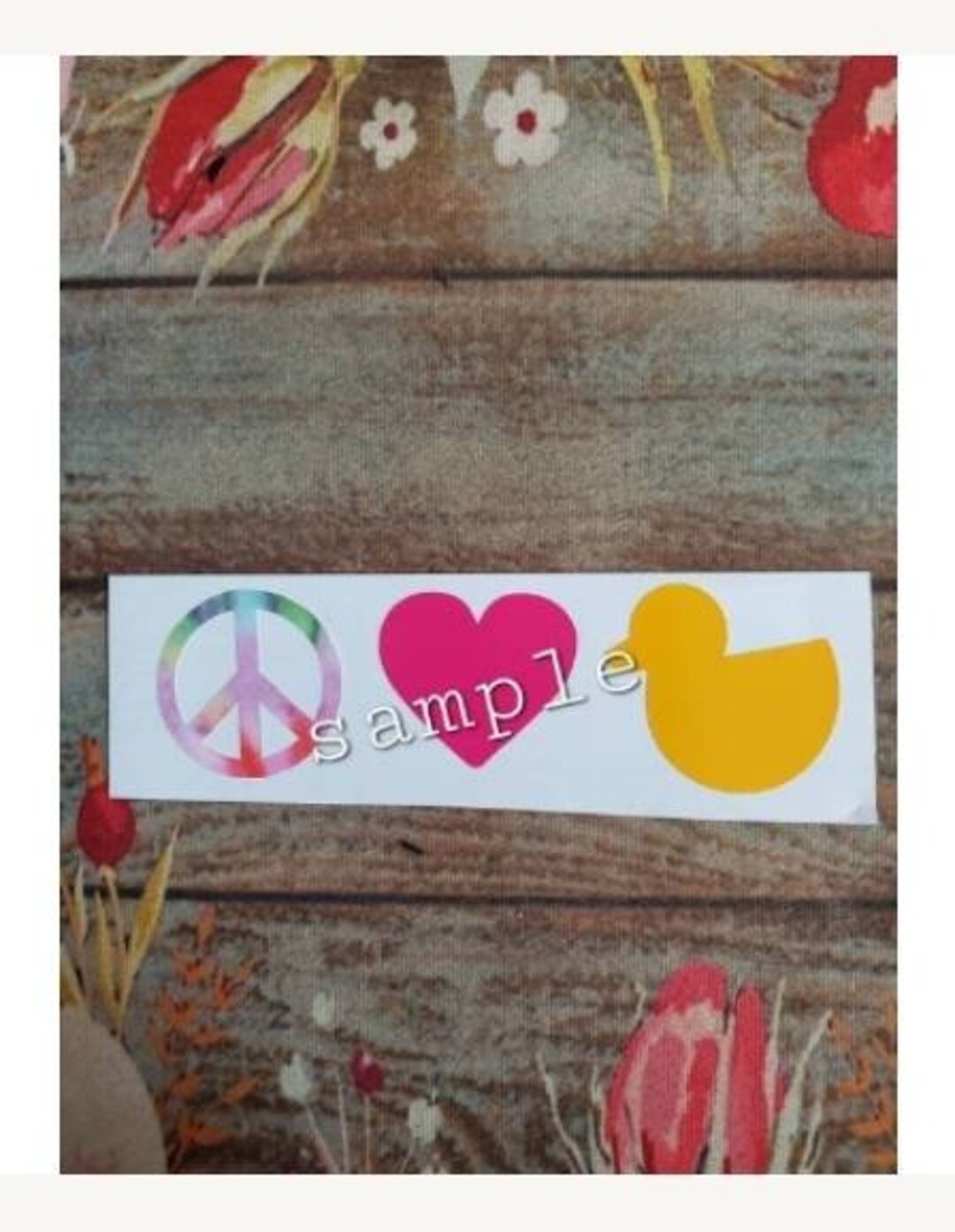 Peace, Love & Ducks Decal - Etsy
