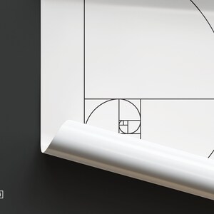 Golden Ratio Wall Art | Fibonacci Spiral Posters | 3-pcs Modern Poster ...