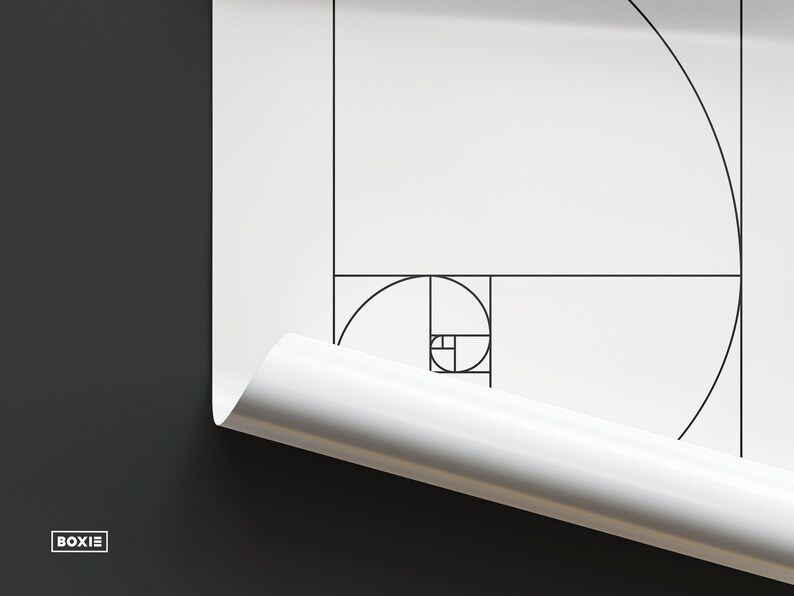 Golden Ratio Wall Art Fibonacci Spiral Posters 3-pcs - Etsy