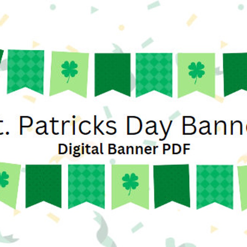 St Patricks Banner - Etsy