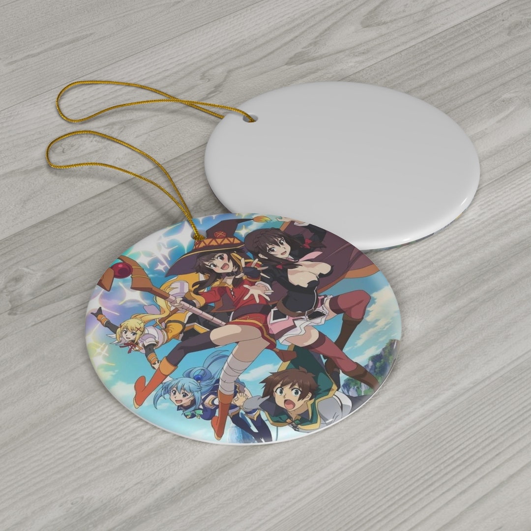 Konosuba Custom Anime Ornament | Characters Holiday Ornament | Anime ...