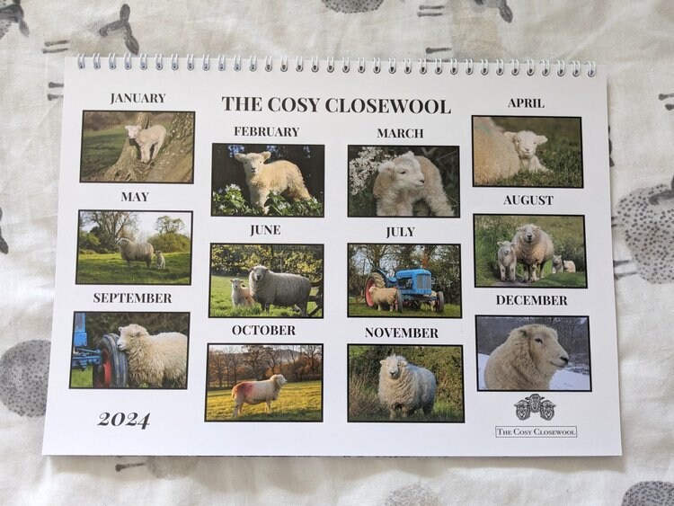 The Cosy Closewool 2024 Calendar Sheep Calendar A4 Double - Etsy