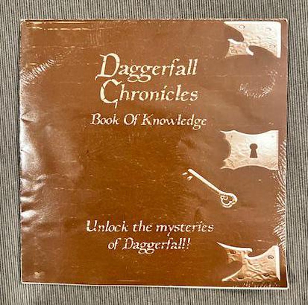 Dagggerfall Chronicles Book of Knowledge (daggerfall PC Game, 1996) - Etsy