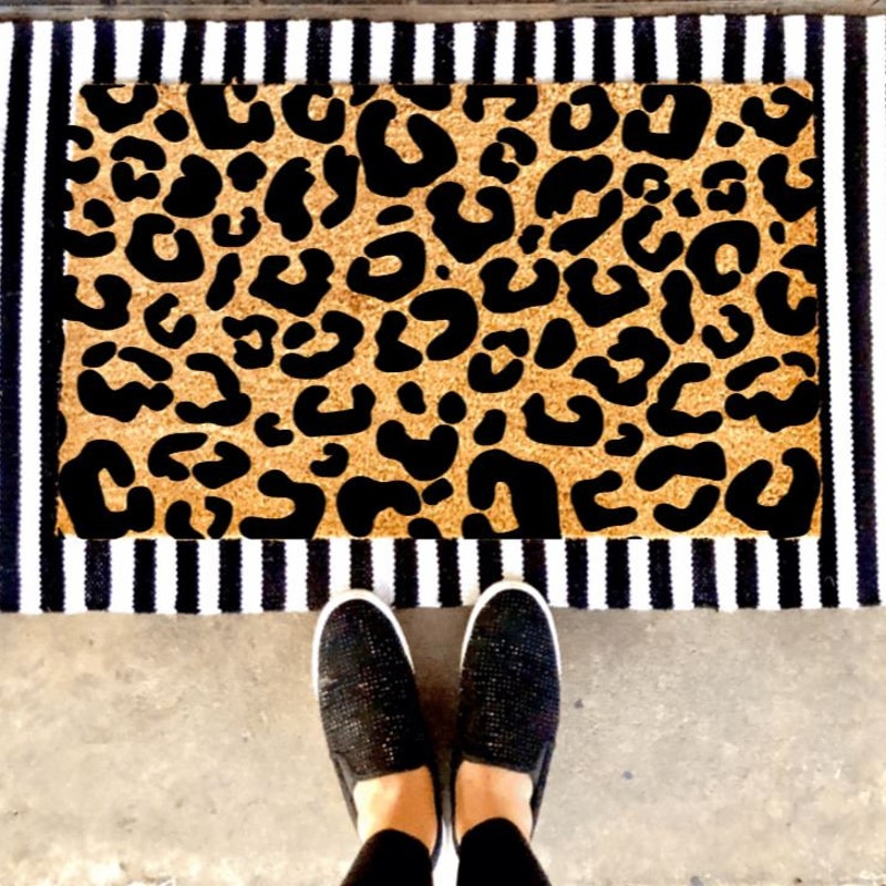 Leopard Door Mat - Etsy