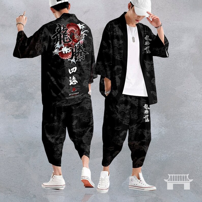 Haru Harajuku Modern Japanese Kimono Set - Etsy