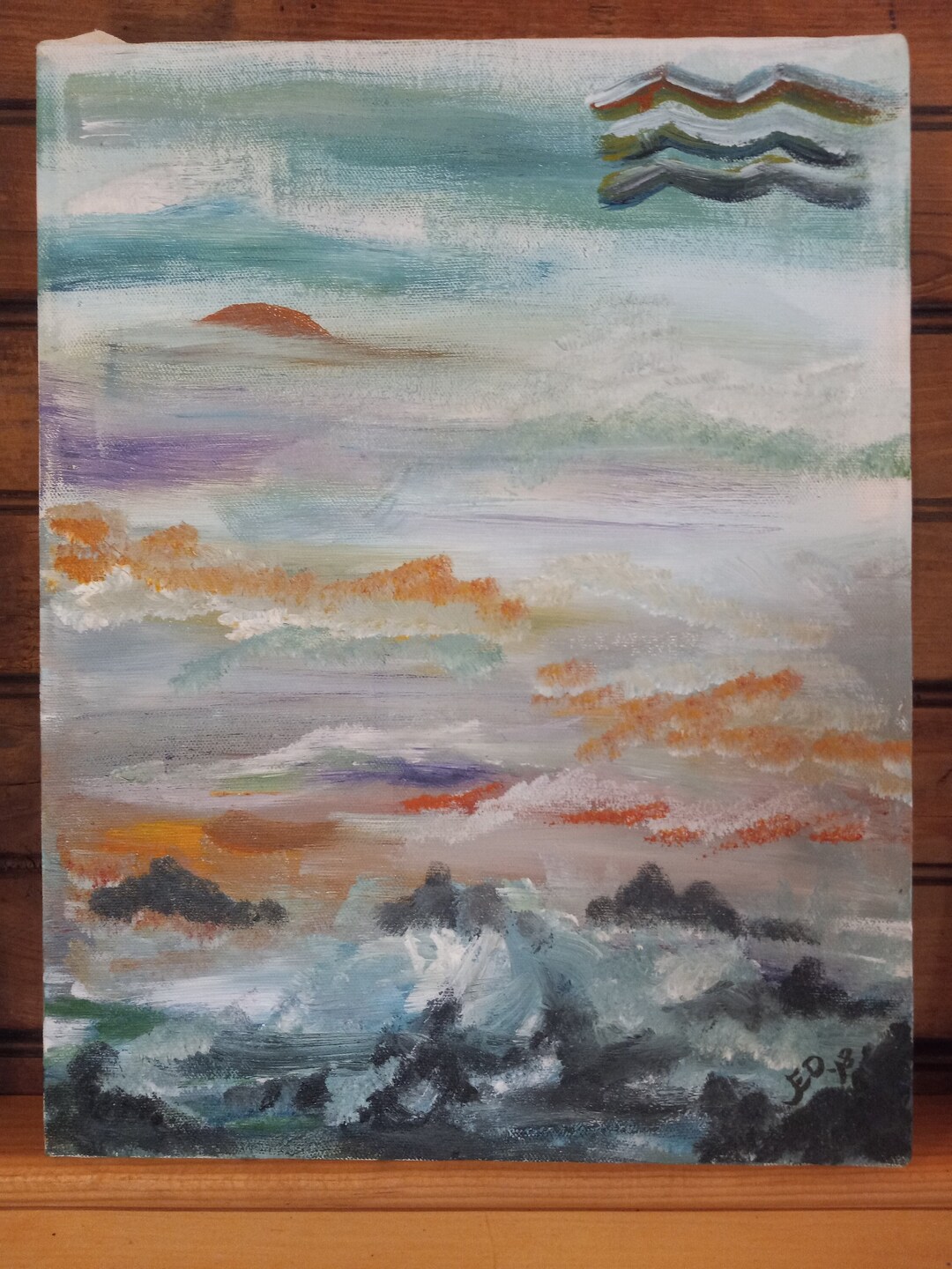 Wild Ocean Original Canvas Painting - Etsy