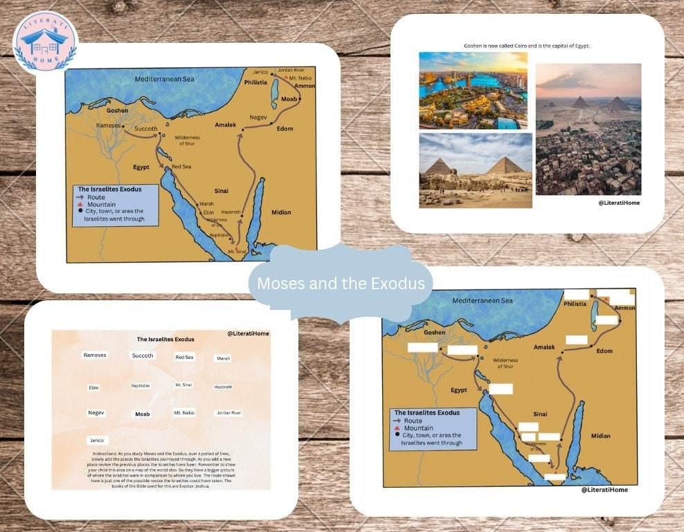 Moses and the Exodus Homeschool Unit Study for Bible and History - Etsy