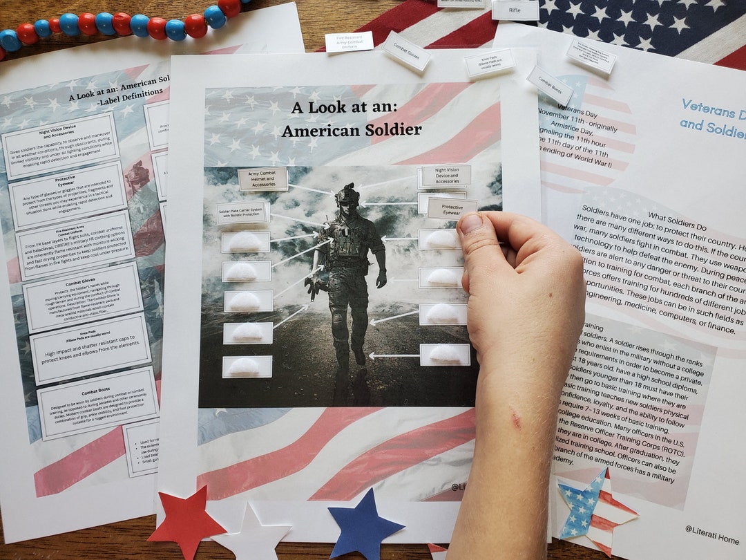 A Kid’s Guide to Soldiers of America, History Unit Study Including ...