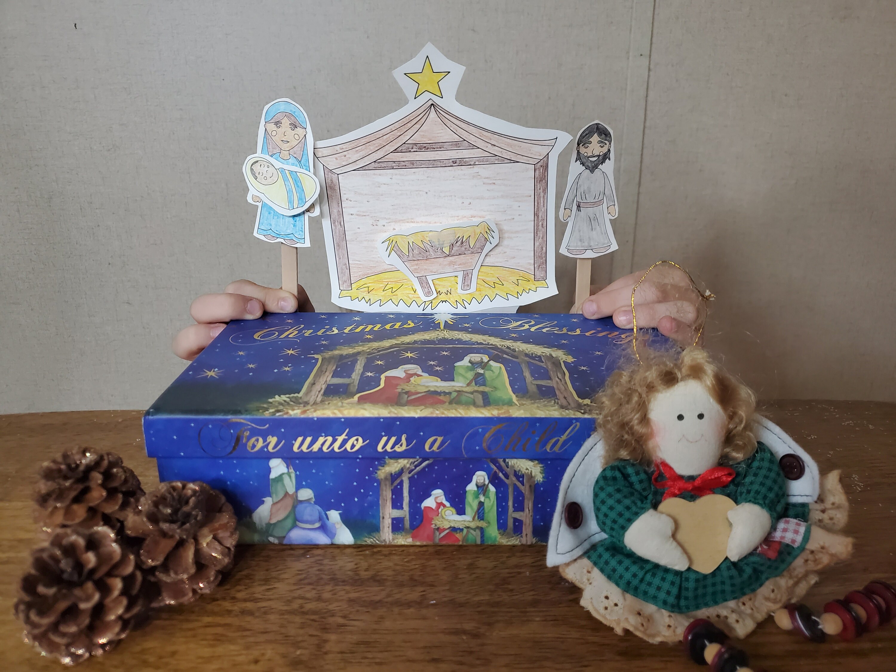 Mini Nativity Christmas | Color Your Own and Pretend Puppets | Jesus ...