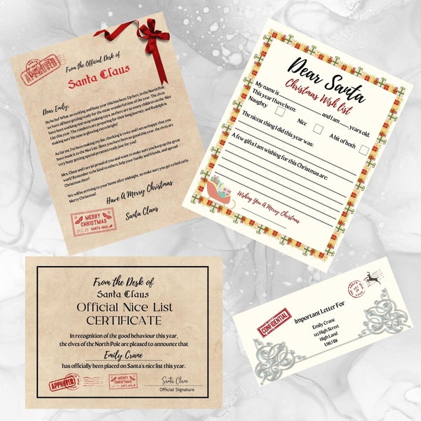 Envelope From North Pole Printable - Etsy