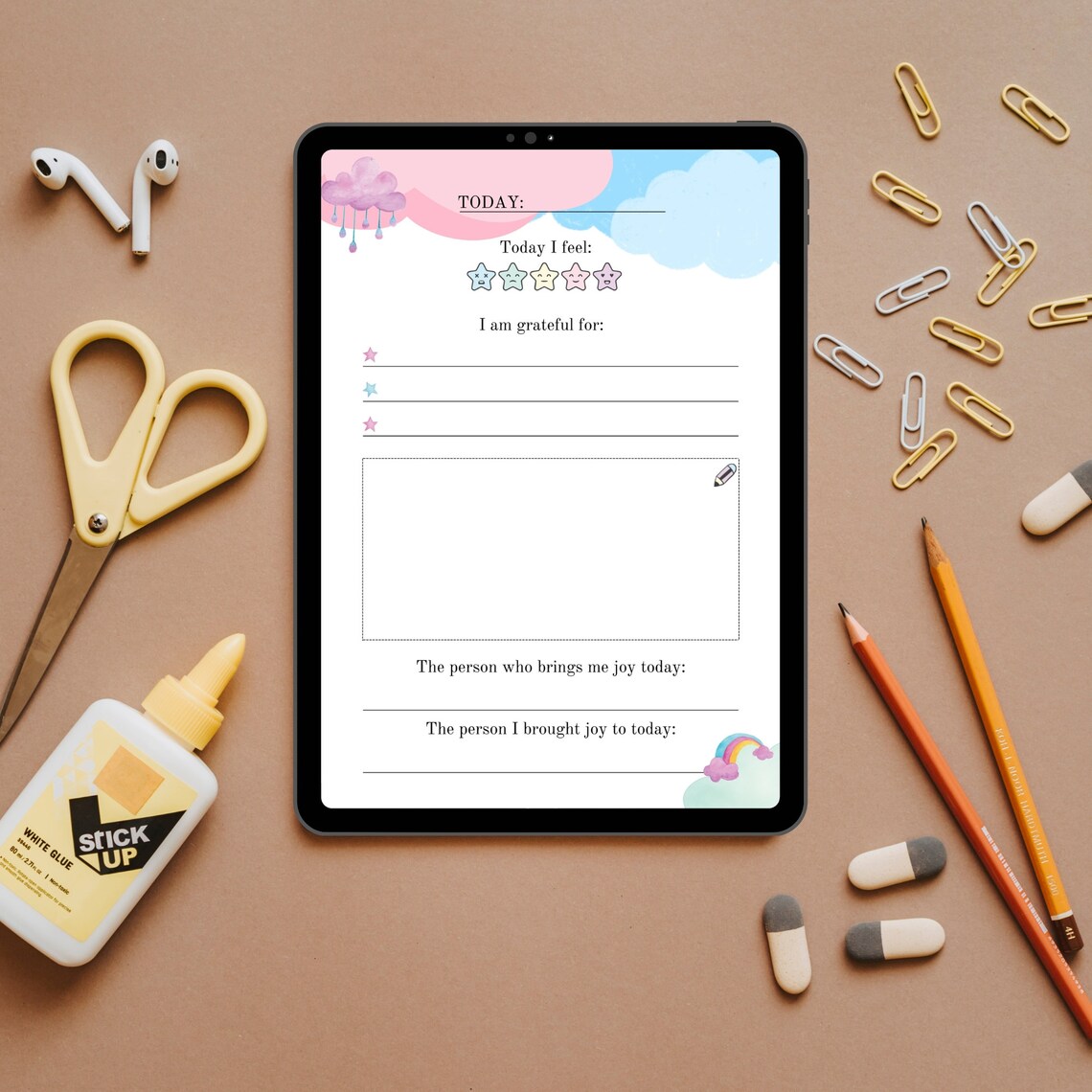 Kids Daily Journal Chore Chart Printable Kids Journal DIY - Etsy