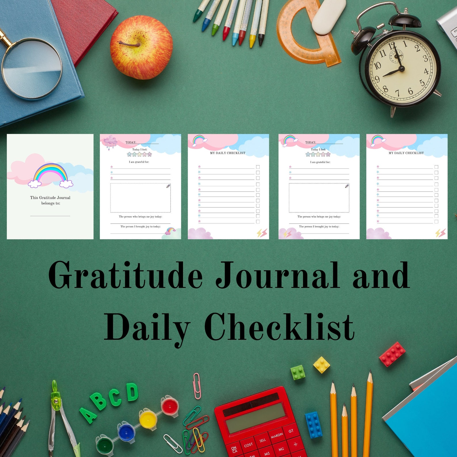 Kids Daily Journal Chore Chart Printable Kids Journal DIY - Etsy