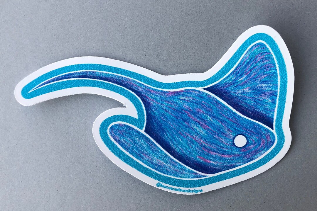 Stingray Sticker Vinyl Sticker Car Decal Laptop Decal - Etsy