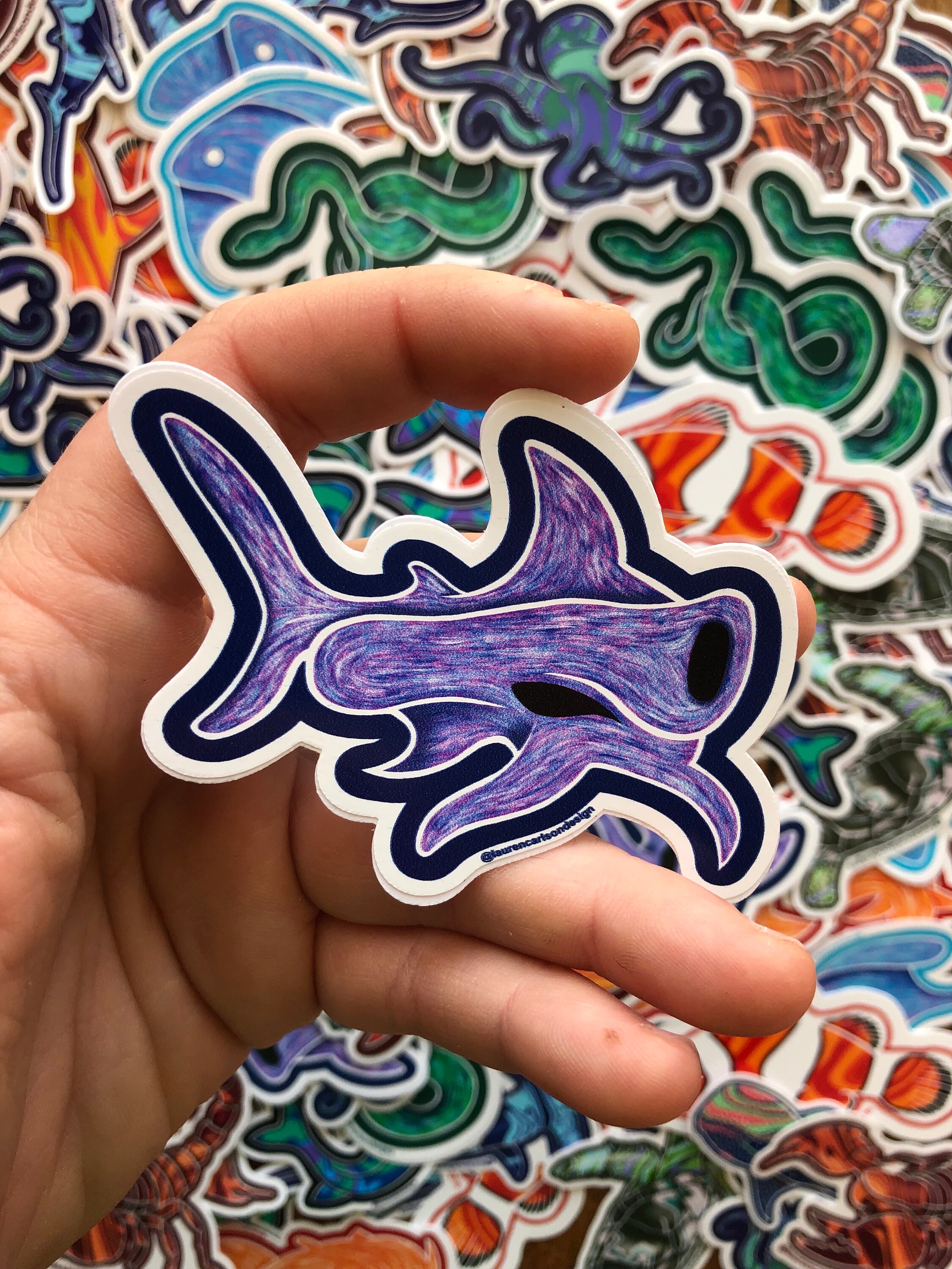Hammerhead Shark Vinyl Sticker, Ocean Car Decal (3 Inch) - Etsy