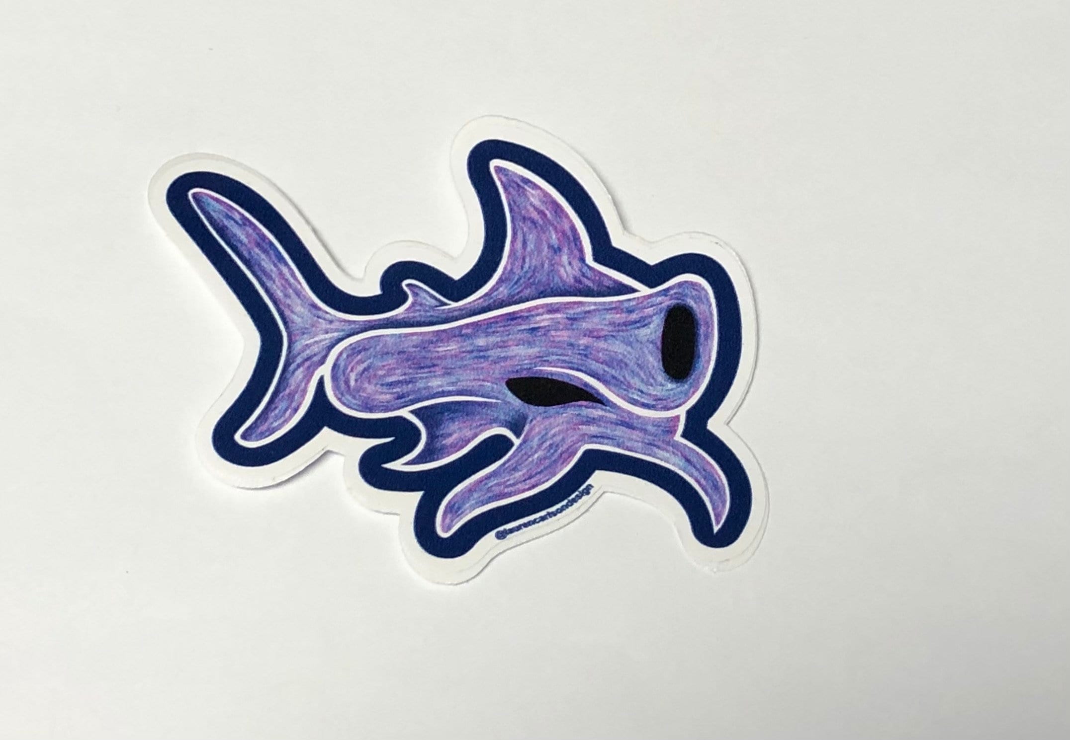Hammerhead Sticker, Vinyl Sticker, Car Decal, Laptop Decal, Water ...