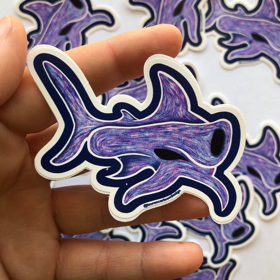 Hammerhead Sticker, Vinyl Sticker, Car Decal, Laptop Decal, Water ...