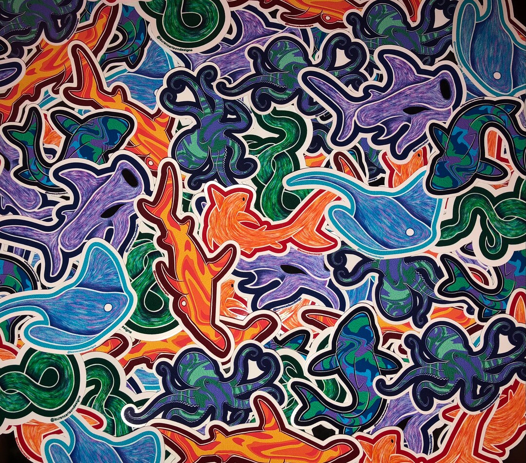 Sticker Pack: 3 Stickers for 6, Sticker Bundle, Vinyl Stickers, Water ...