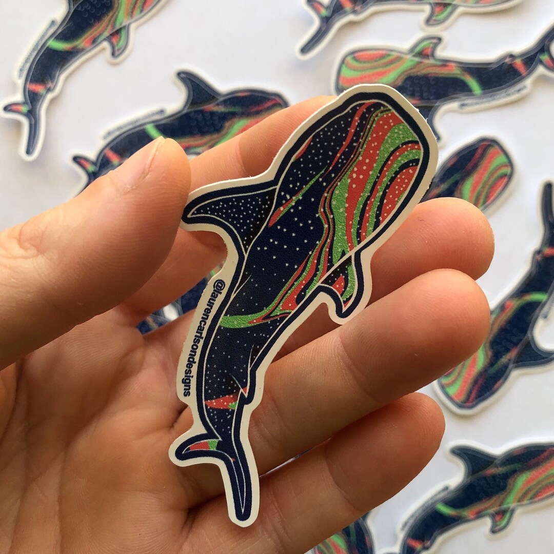 Whale Shark Sticker, Hammerhead Shark Sticker, Vinyl Sticker, Car Decal ...