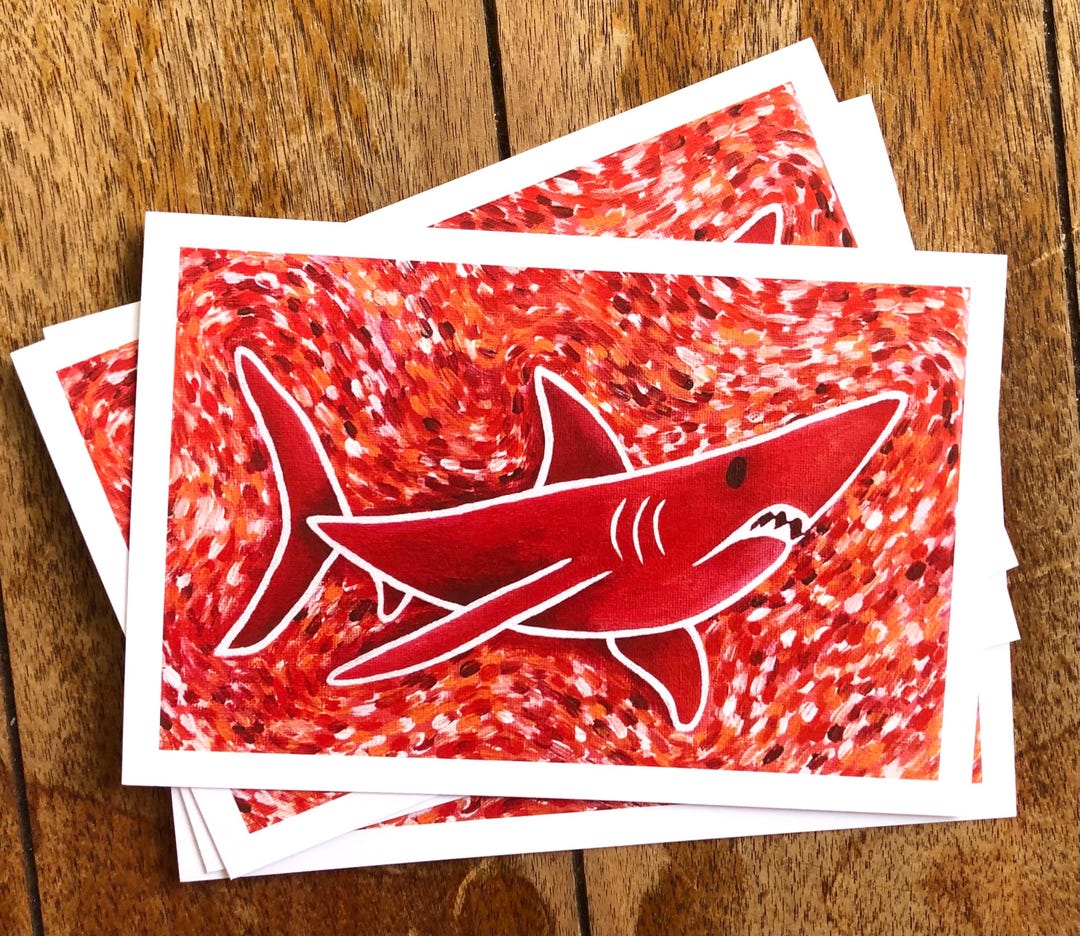 Mako Shark Acrylic Painting Print: Sea Life Art - Etsy