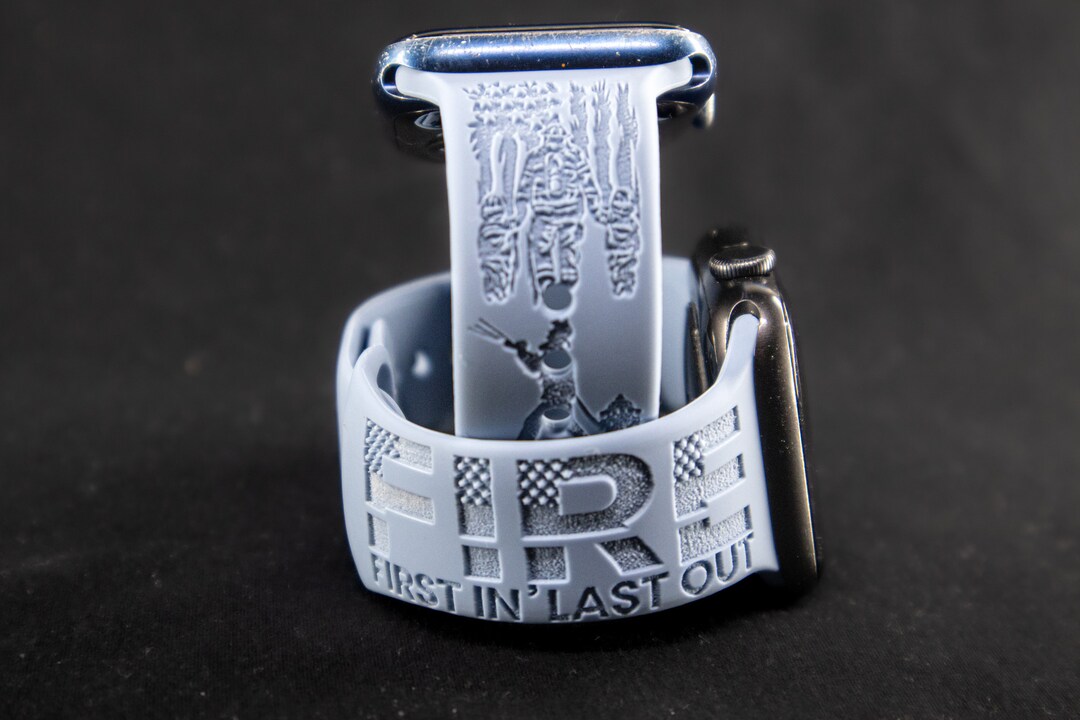 Firefighter | Fire| Fire Hydrant | Engraved Silicon Apple Watch Band - Etsy