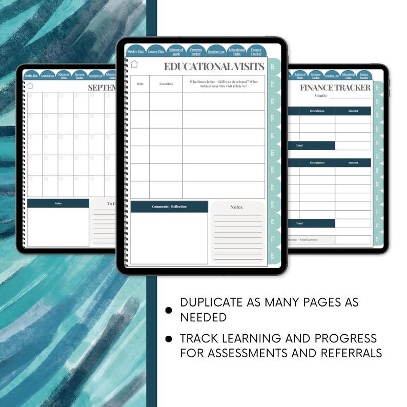Ultimate Homeschool Digital Planner- Blue/ Home Education Planner ...