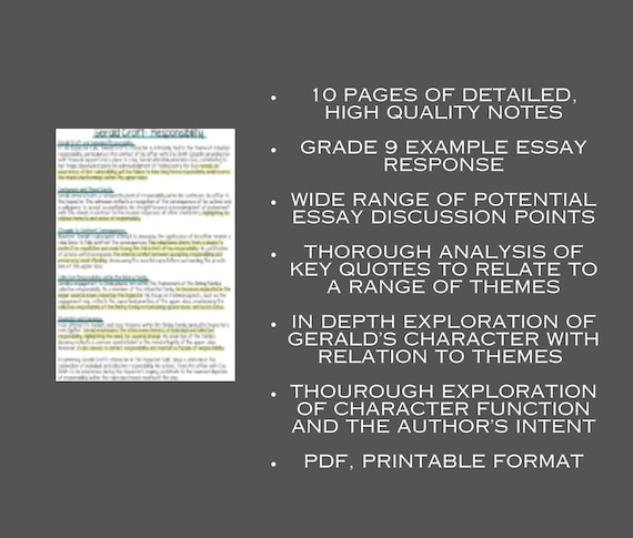 Gerald Croft Character Quotes Resources.