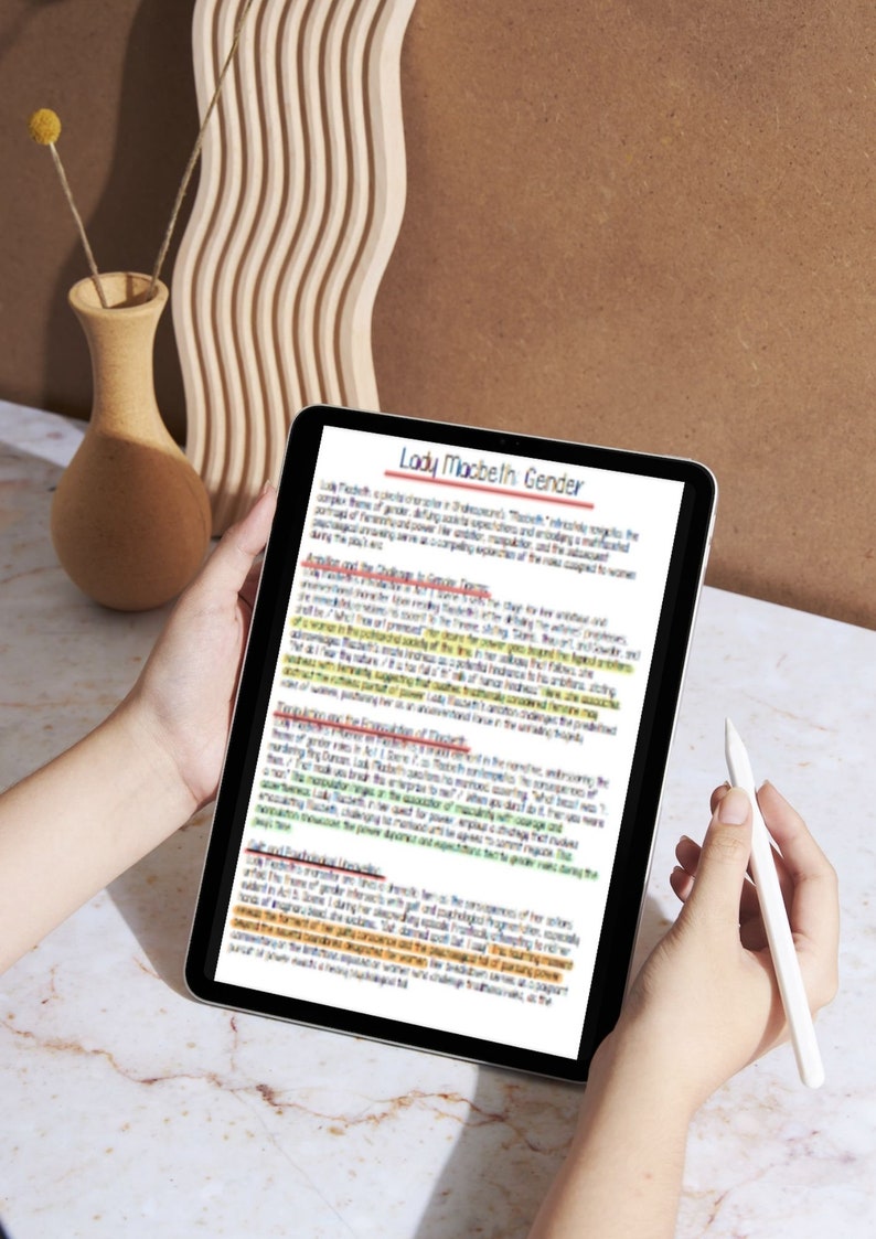 Lady Macbeth Revision Notes/ Shakespeare Study Guide/ UK GCSE Revision ...