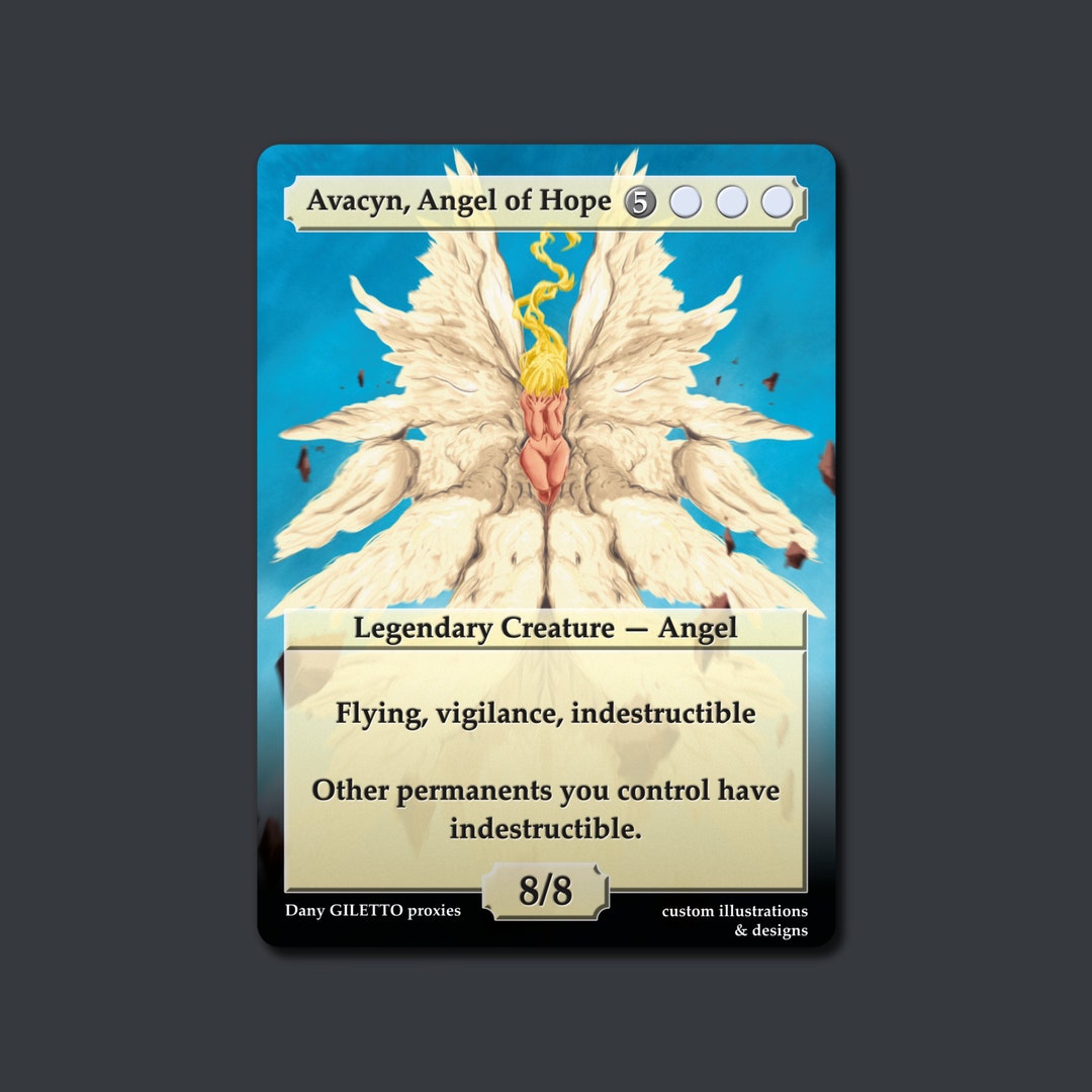 Avacyn Angel of Hope, MTG Proxy Card, Commander Deck or FNM, Full Art Alter - Etsy